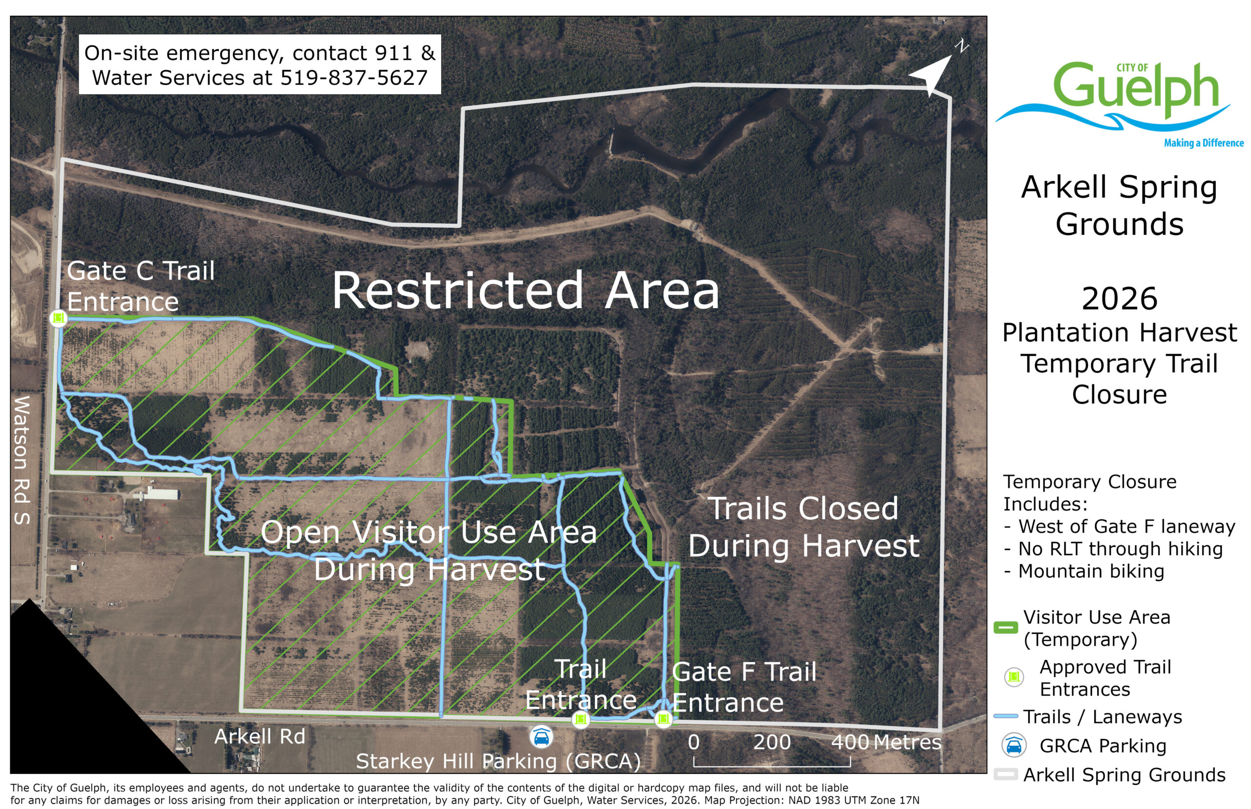 Arkell Spring Grounds Wellfield red pine thinning - City of Guelph