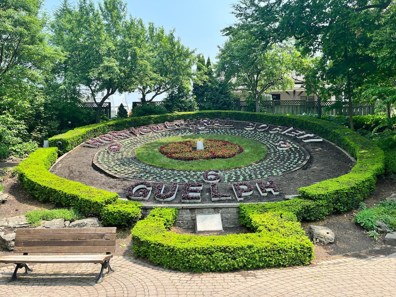 Riverside Park floral clock - City of Guelph