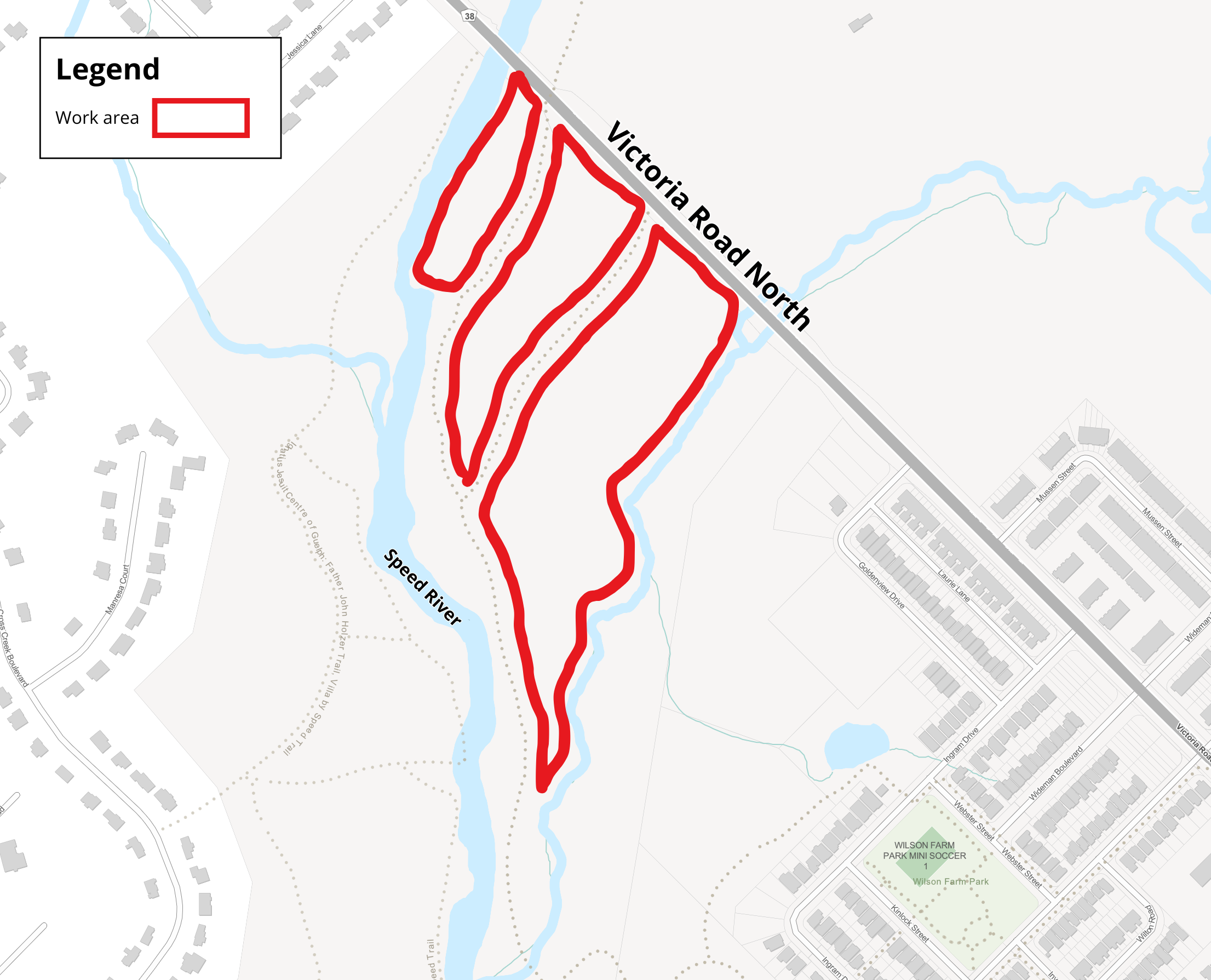 Speed River Trail – closure of user-created paths - City of Guelph