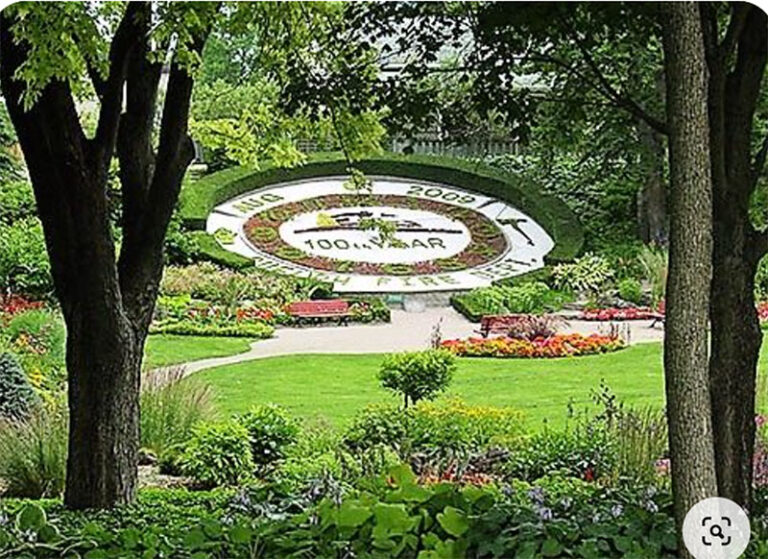Riverside Park floral clock - City of Guelph
