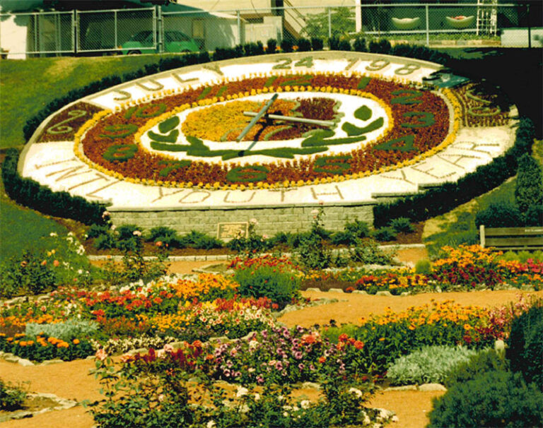 Riverside Park floral clock - City of Guelph