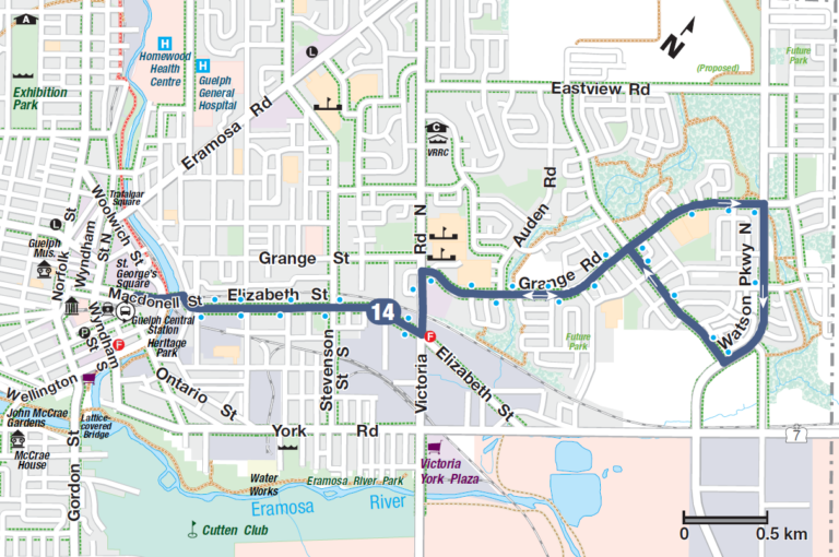 Guelph Transit Route 14 Grange - City of Guelph