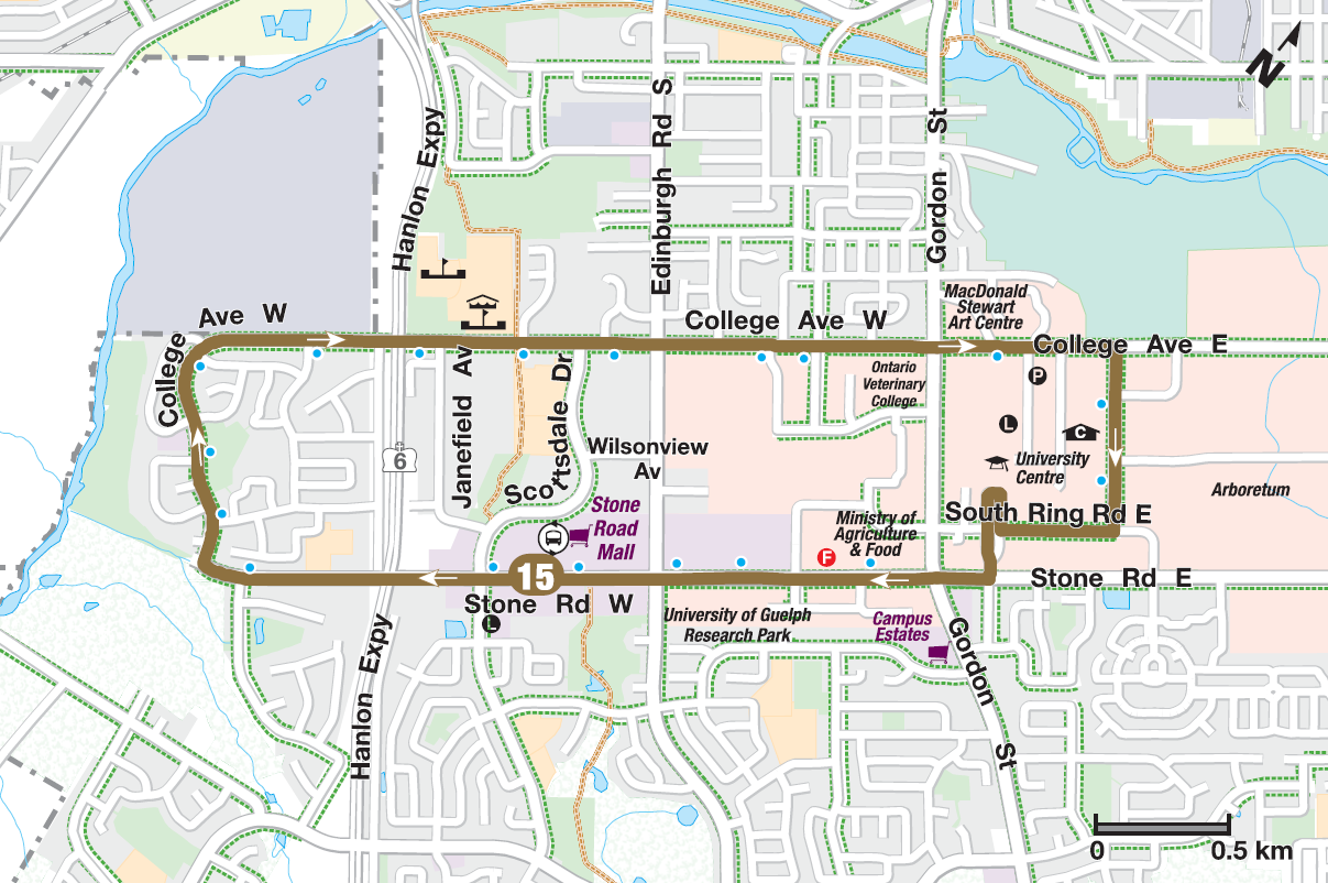 Guelph Transit Route 15 College - City of Guelph
