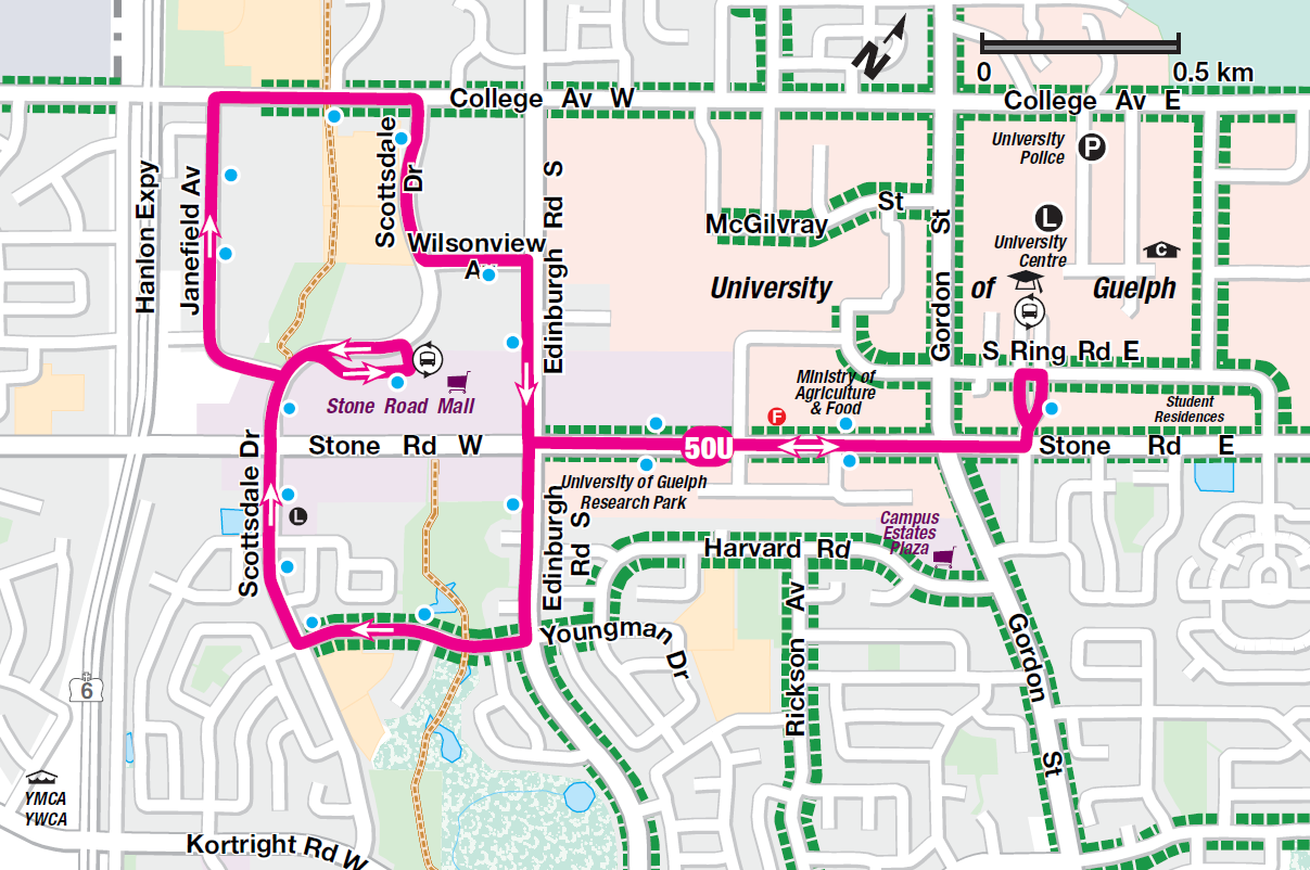 Guelph Transit Route 50U Scottsdale - City of Guelph